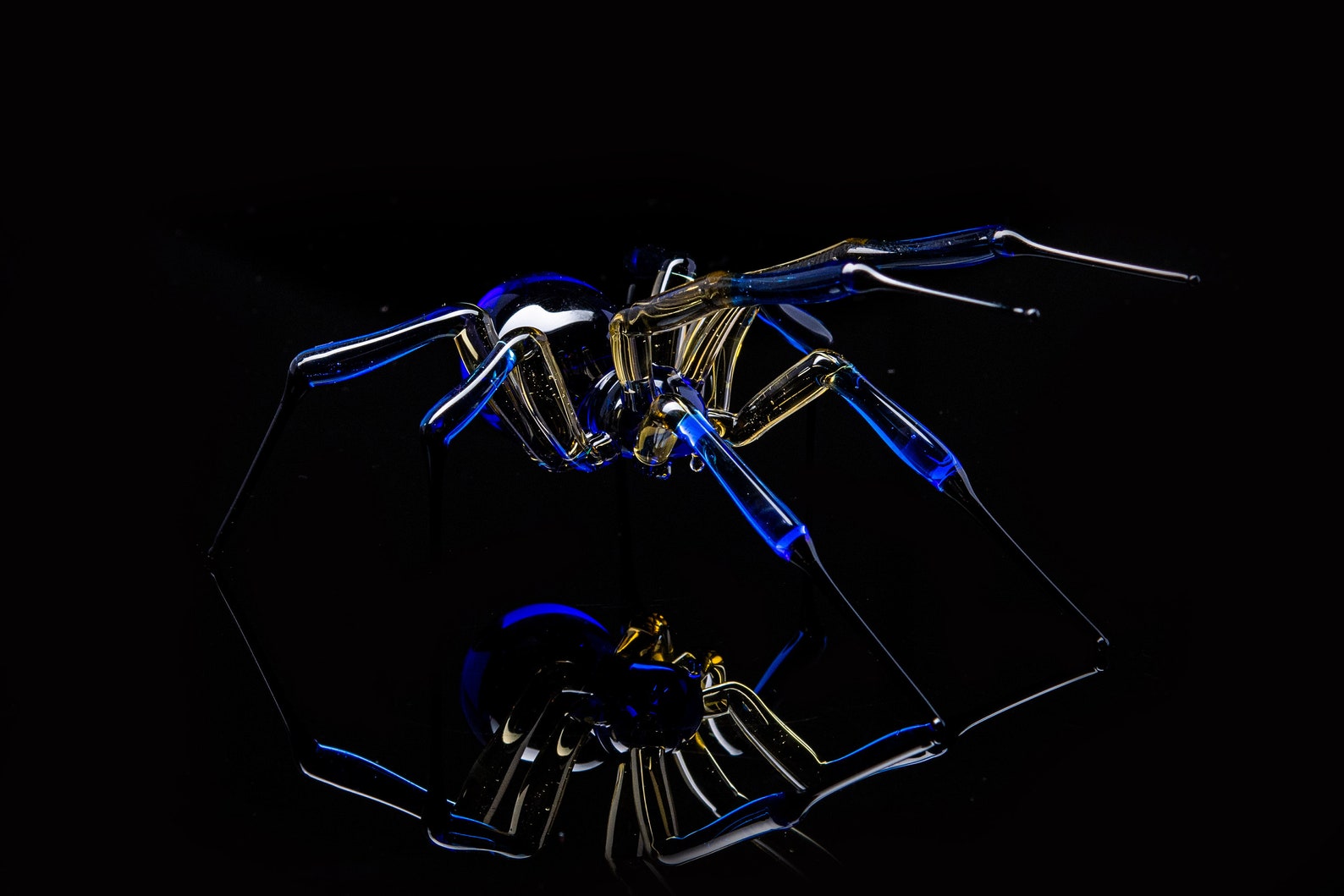 Art Glass Spider Figurine Glass Figurine Animal Figure Glass | Etsy