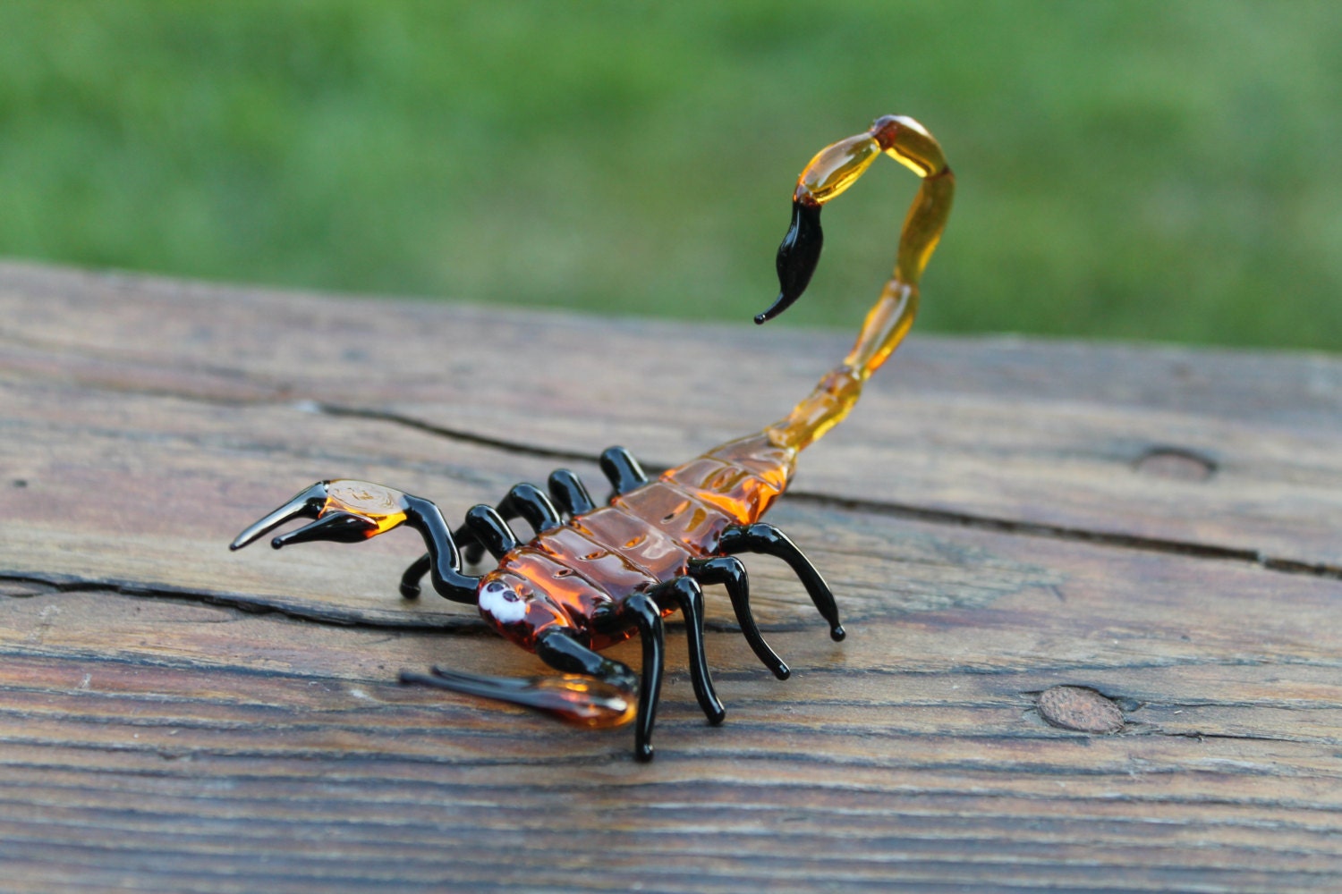 Black Glass Scorpion Figurine Glass Scorpio Scorpion Glass Miniature ...