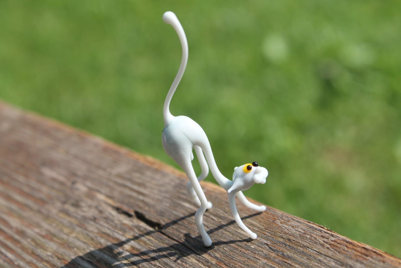 Glass Cat Miniature, Animals Glass, Art Glass Cat, Glass Blown Cat ...