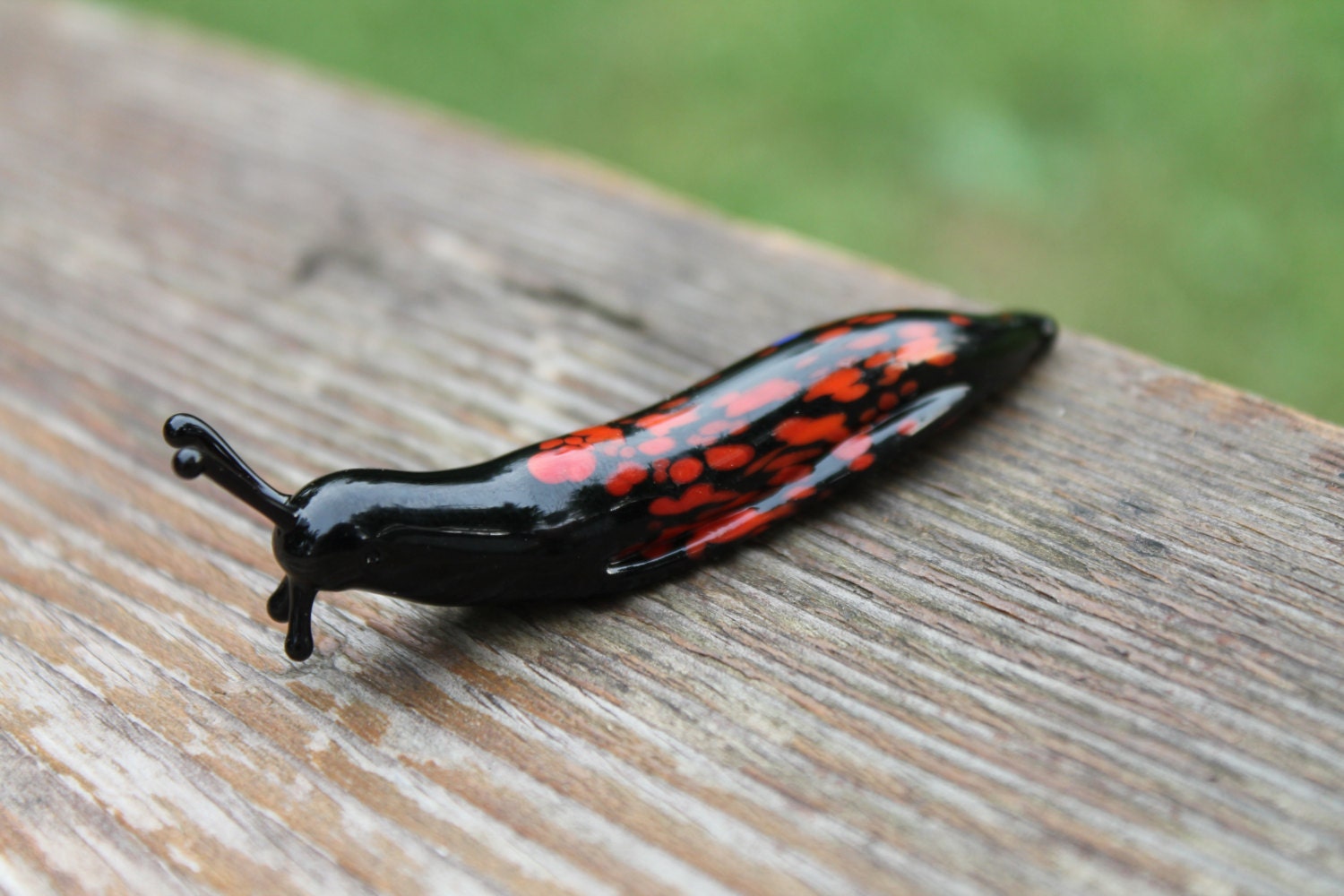 Spotted Slug Glass Sculpture GLASS SLUG Lampwork Glass Animals - Etsy