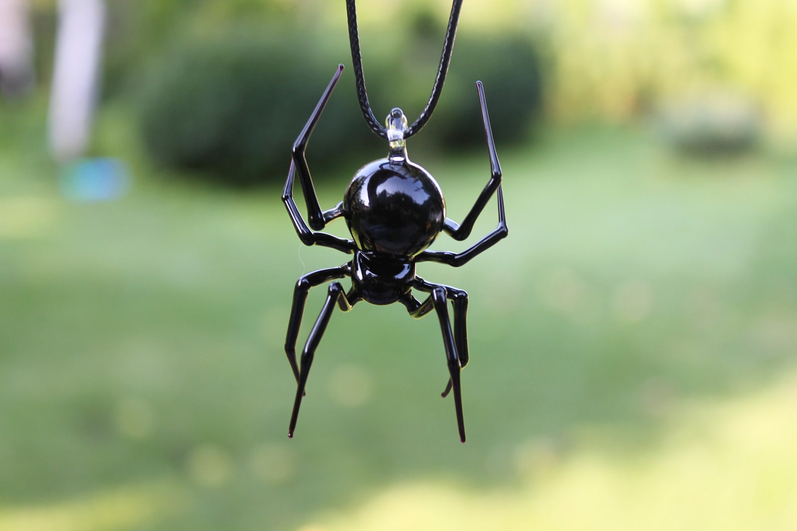 Glass Spider Figurine Spider Ornament Spider Pendant Spider - Etsy