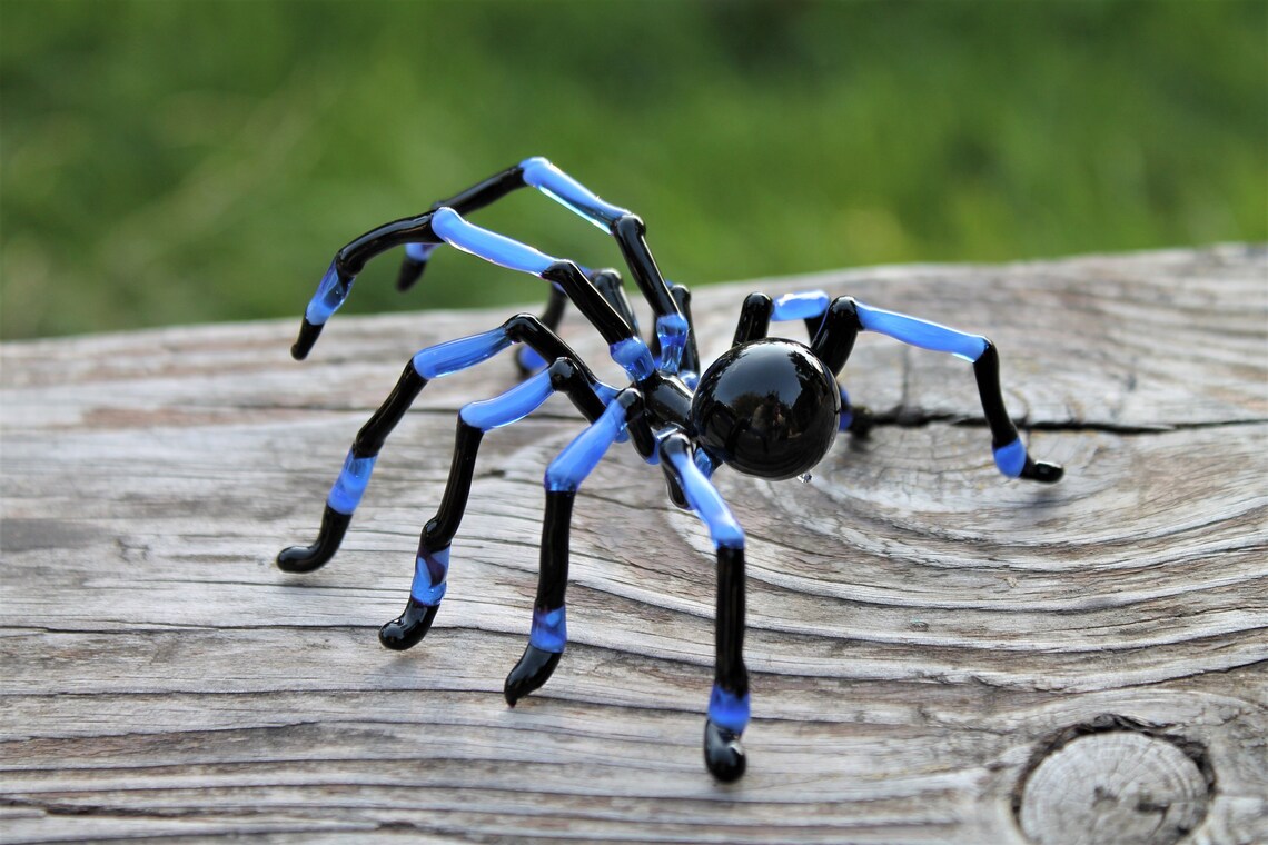 Hand Blown Glass Tarantula Blown Glass Tarantula Spider Sculpture ...