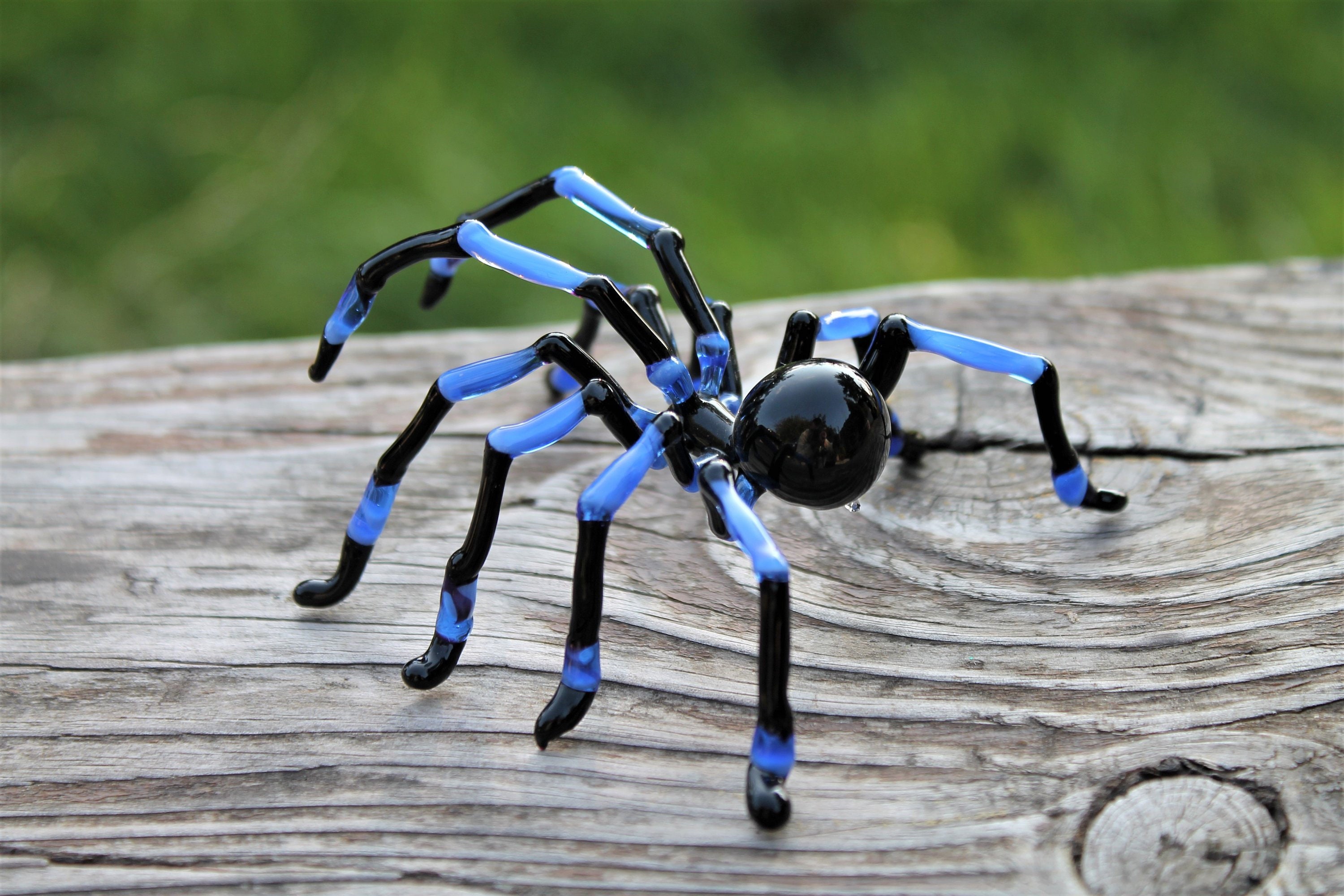 Hand Blown Glass Tarantula Blown Glass Tarantula Spider Sculpture ...