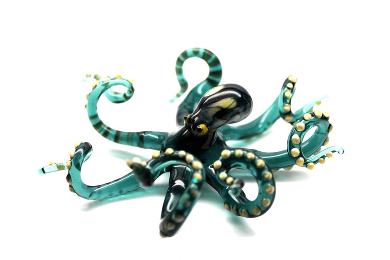 Blown Glass Octopus Glass Octopus Glass Octopus Ocean - Etsy