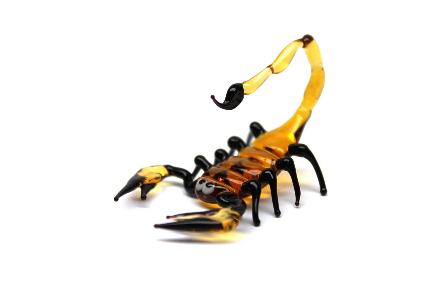 Black Glass Scorpion Figurine Glass Scorpio Scorpion Glass - Etsy