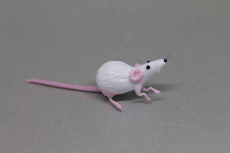 Rat Glass Miniature Animals Glass Art Glass Glass Blown | Etsy