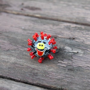 Glass Virus Sculpture - Glass Figurine Virus - Microbe Virus - Virus ...