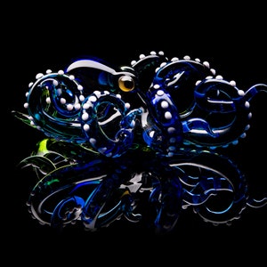 Glass Octopus, Octopus Art ,octopus Decor, Octopus Sculpture, Squid ...