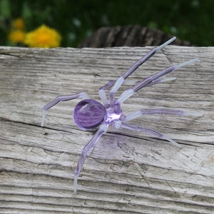 GLASS SPIDER Lampwork Handcrafted Glass Animal, Art Glass Spider ...