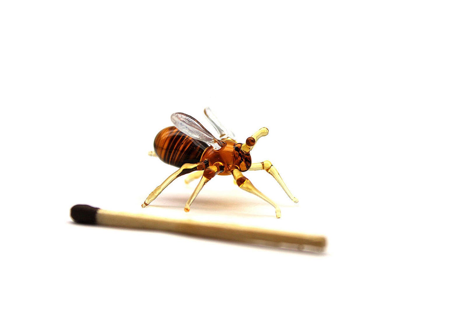 Glass Bee Blown Collectible Figurine Honey Bee , Animals Glass, Art ...