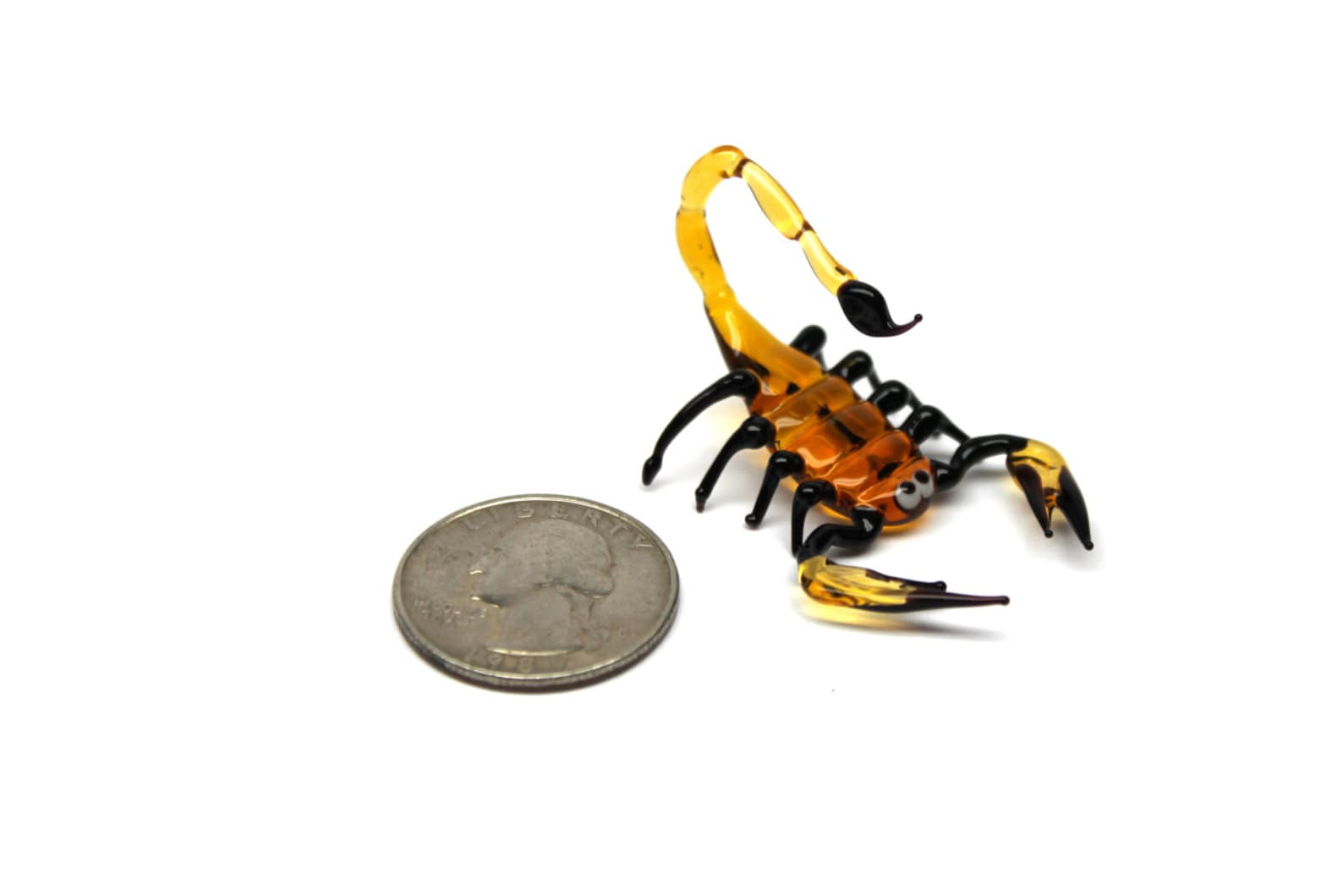 Black Glass Scorpion Figurine Glass Scorpio Scorpion Glass - Etsy