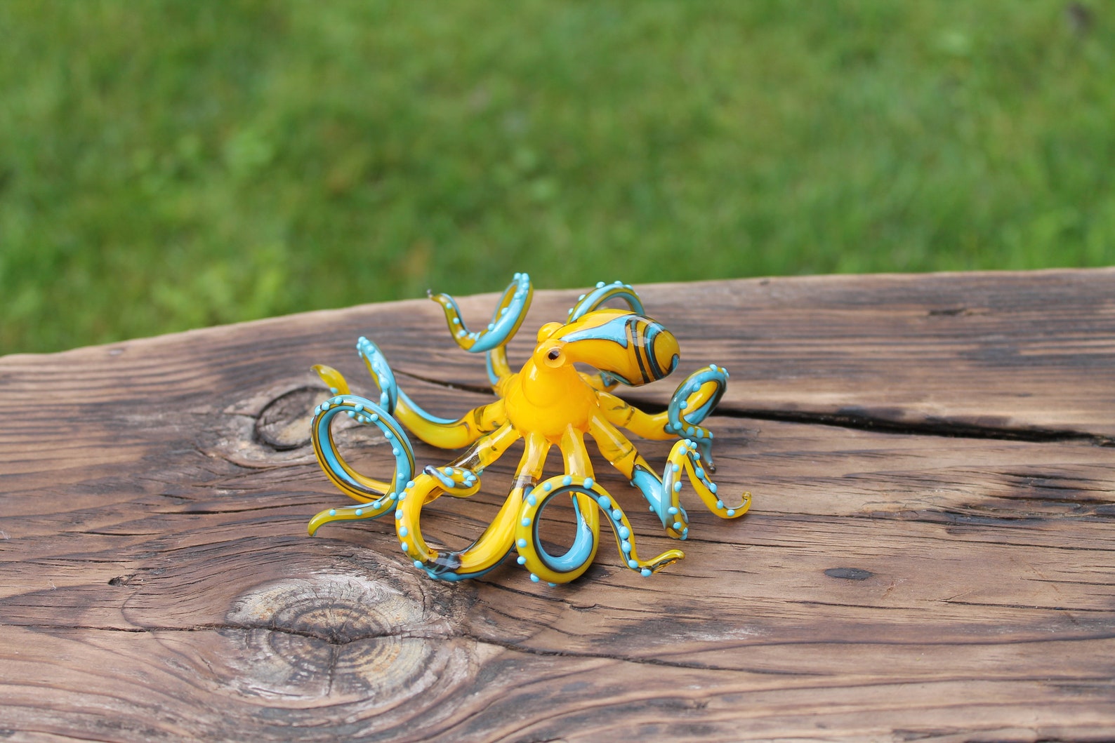 Blown Glass Octopus Glass Figurine Octopus Glass Ocean Octopus - Etsy