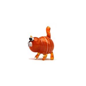 Glass Cat Miniature, Animals Glass, Art Glass Cat, Glass Blown Cat ...