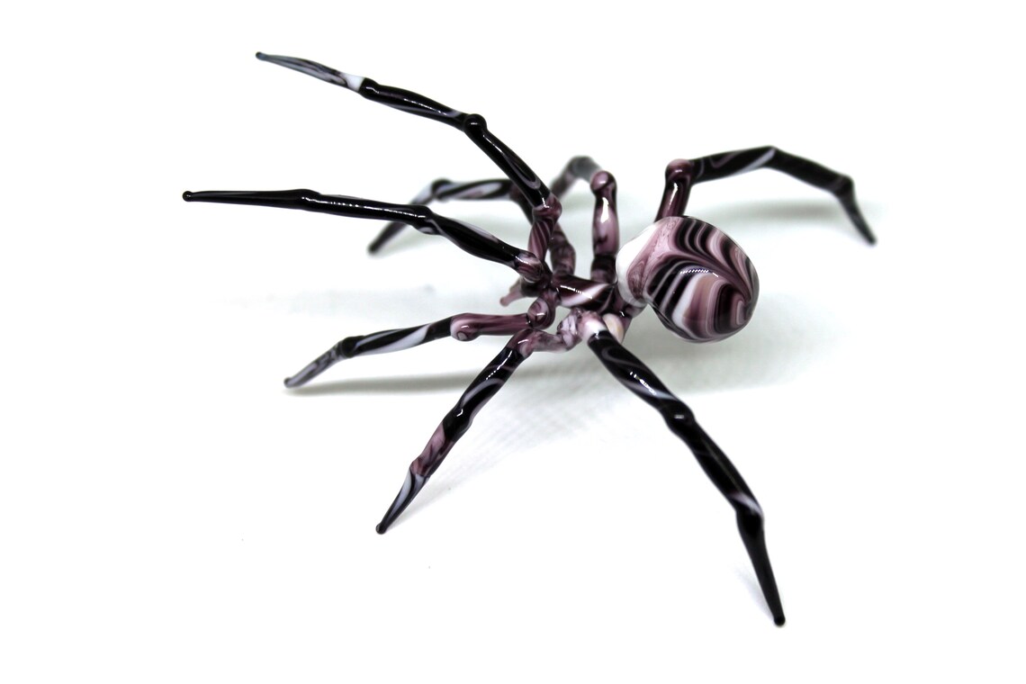 GLASS SPIDER Lampwork Handcrafted Glass Animal Art Glass | Etsy