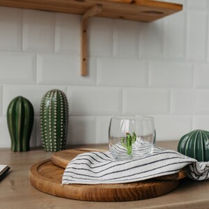 Mexico Glass Cactus Tequila Drink Water Cup Handmade Unique Green Cacti ...