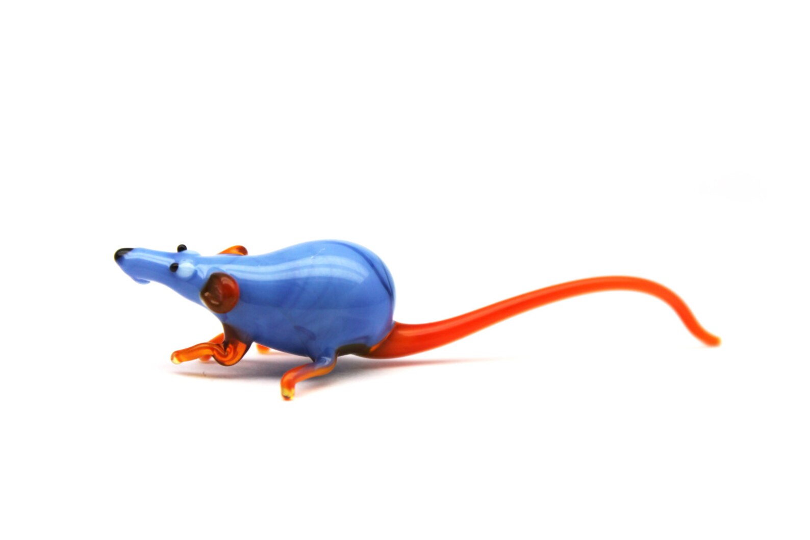 Rat Glass Miniature Animals Glass Rat Art Glass Glass Blown | Etsy