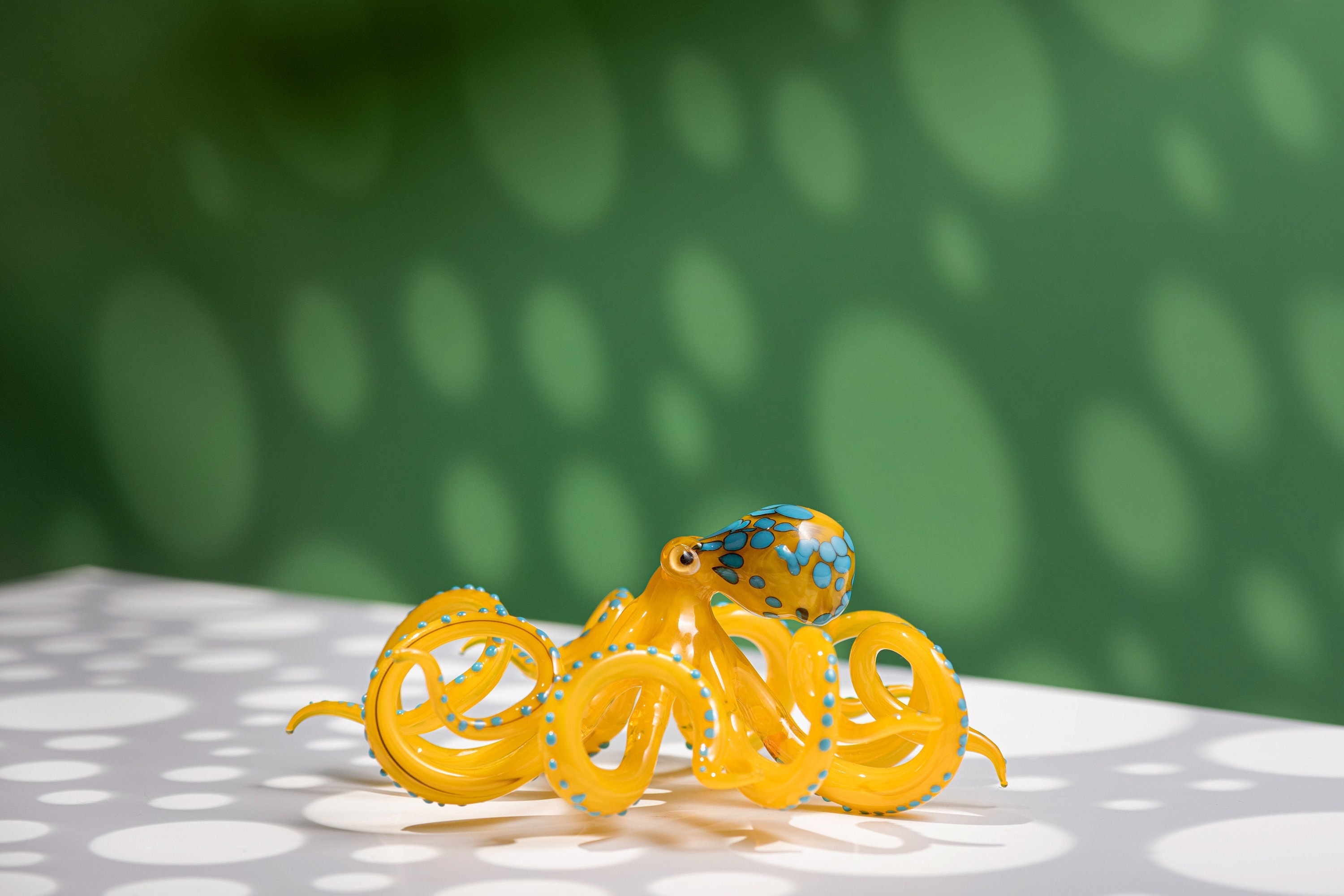 Glass Octopus Sculpture Squid Kraken Cephalopod Blown Glass Octopus ...