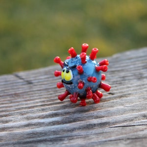 Glass Virus Sculpture - Glass Figurine Virus - Microbe Virus - Virus ...