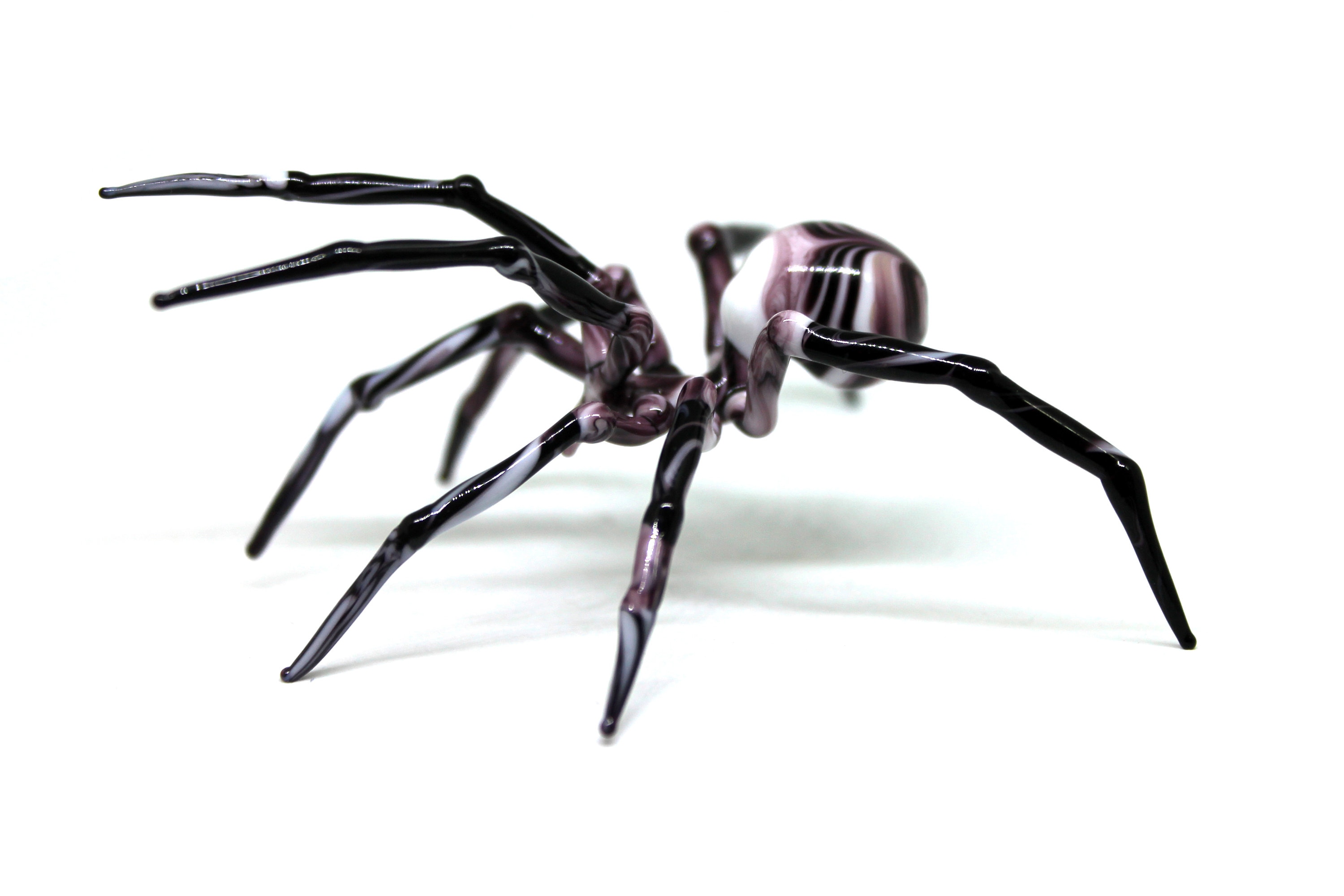 GLASS SPIDER Lampwork Handcrafted Glass Animal, Art Glass Spider ...