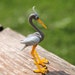 Glass Heron Bird Glass Sculpture Animals Glass Art Glass - Etsy
