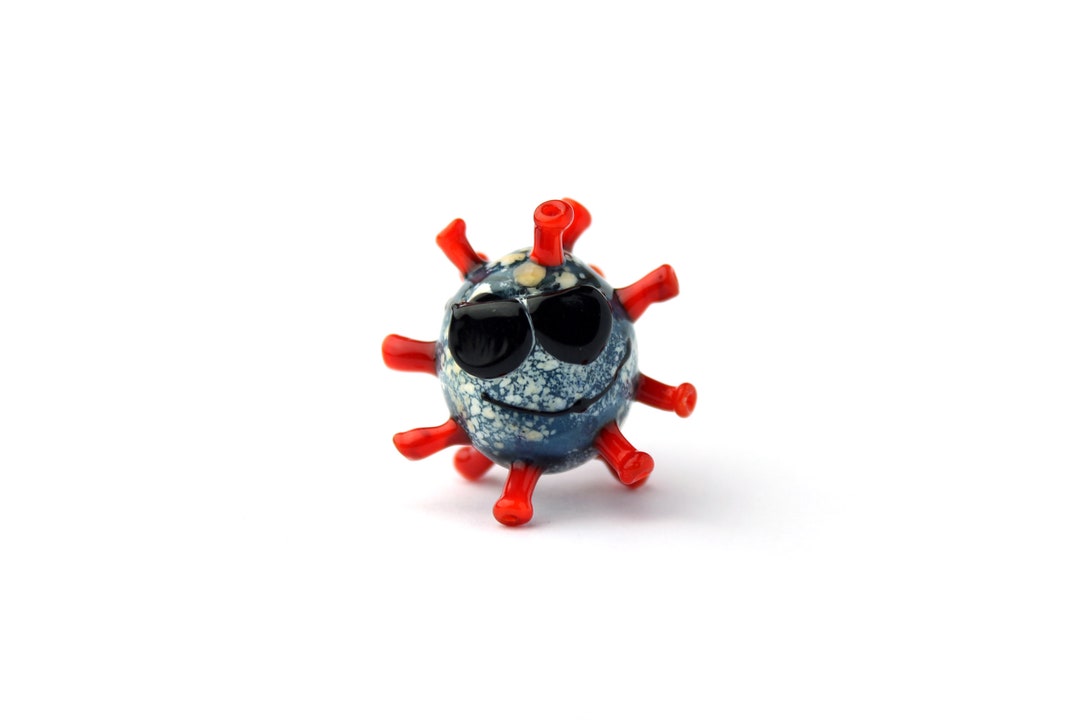 Glass Stuffed Virus Sculpture Glass Figurine Virus Microbe Virus Virus ...