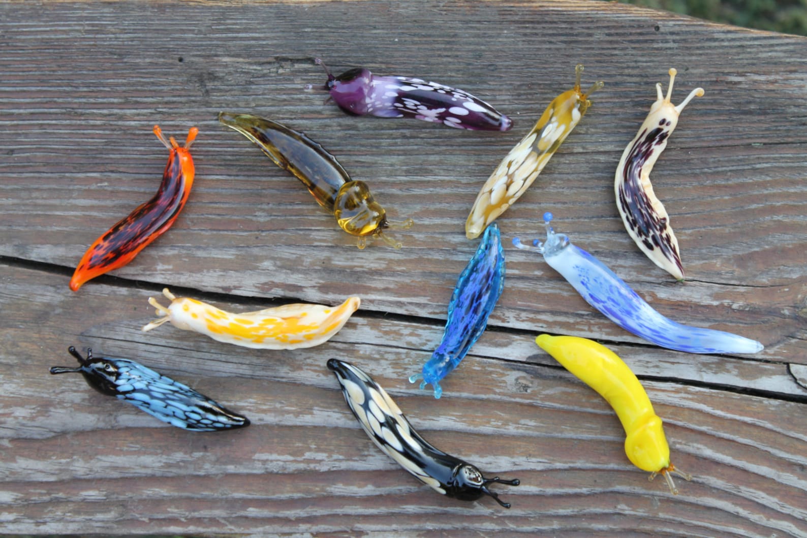 Spotted Slug Glass Sculpture GLASS SLUG Lampwork Glass Animals - Etsy ...