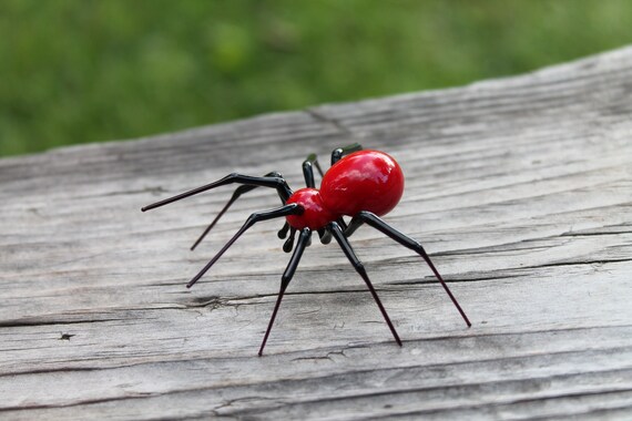 Spider Glass Art Glass Spider Figurine Glass Figurine Insects - Etsy