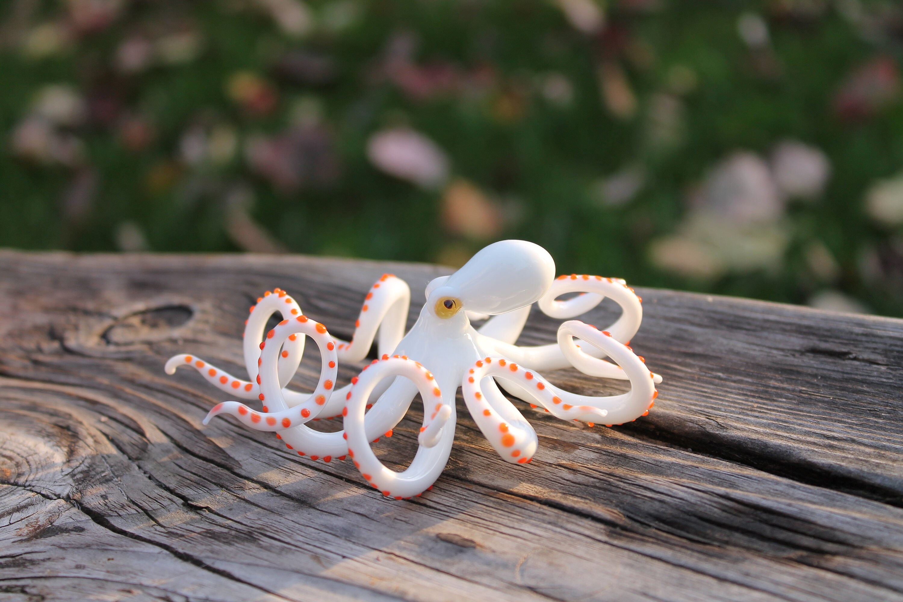 Blown Glass Octopus Glass Figurine Octopus Glass Ocean Octopus - Etsy