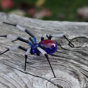 GLASS SPIDER Lampwork Handcrafted Glass Animal, Art Glass Spider ...