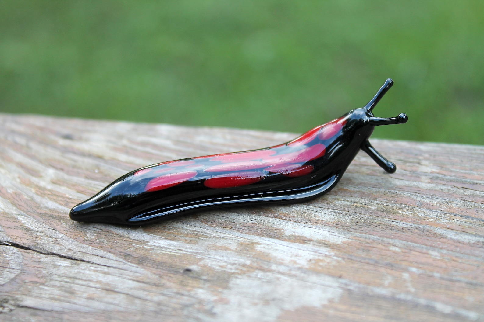 Spotted Slug Glass Sculpture GLASS SLUG Lampwork Glass Animals - Etsy