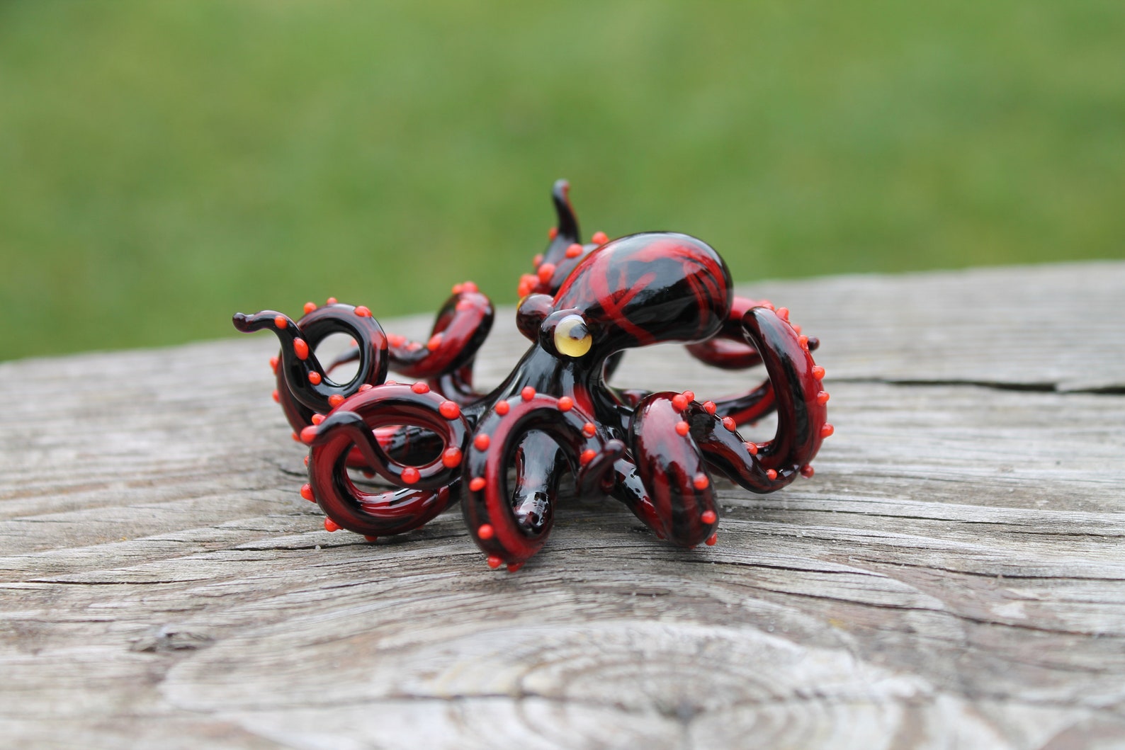 Blown Glass Octopus Glass Figurine Octopus Glass Ocean Octopus | Etsy