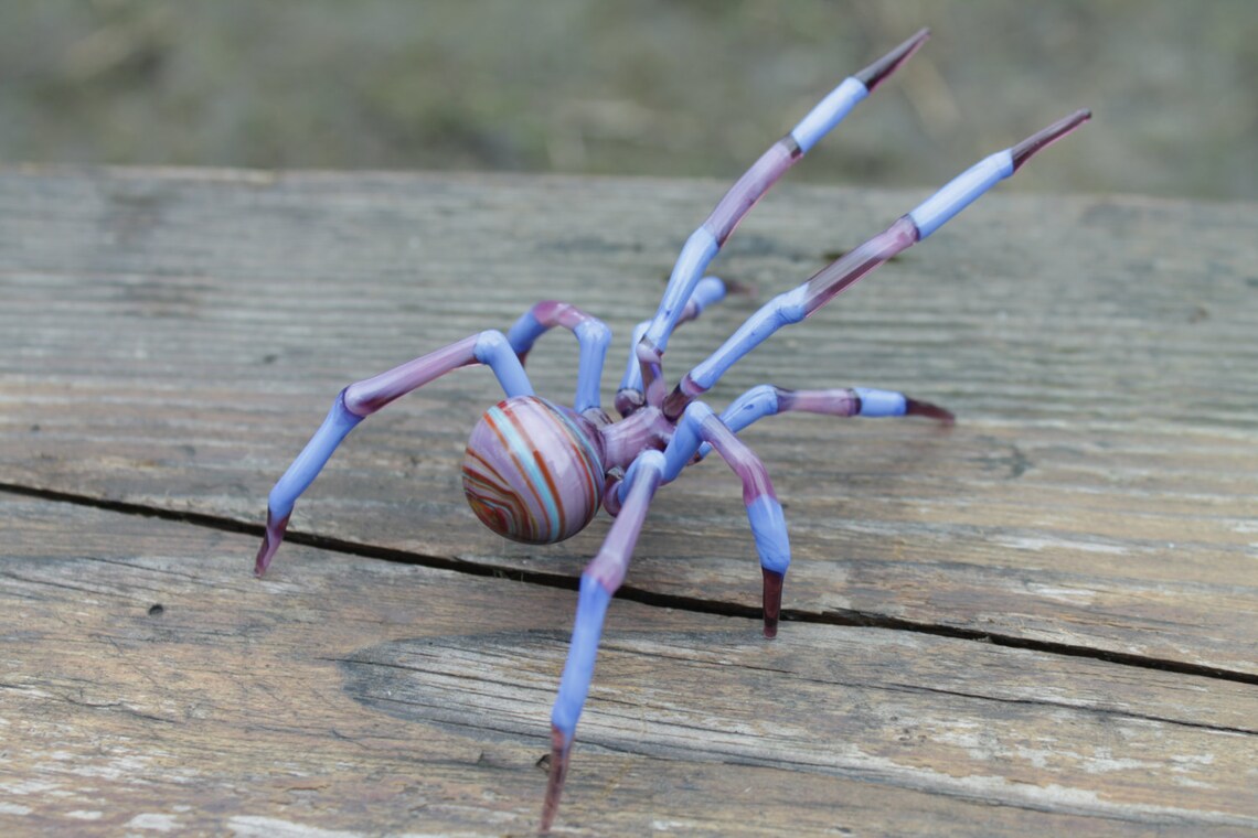 Glass Spider Glass Insect Blown Glass Spider Sculpture | Etsy