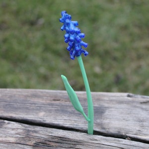 Glass Flower Muscari, Muscari Spring Arrangement, Bouquet, Botanical ...