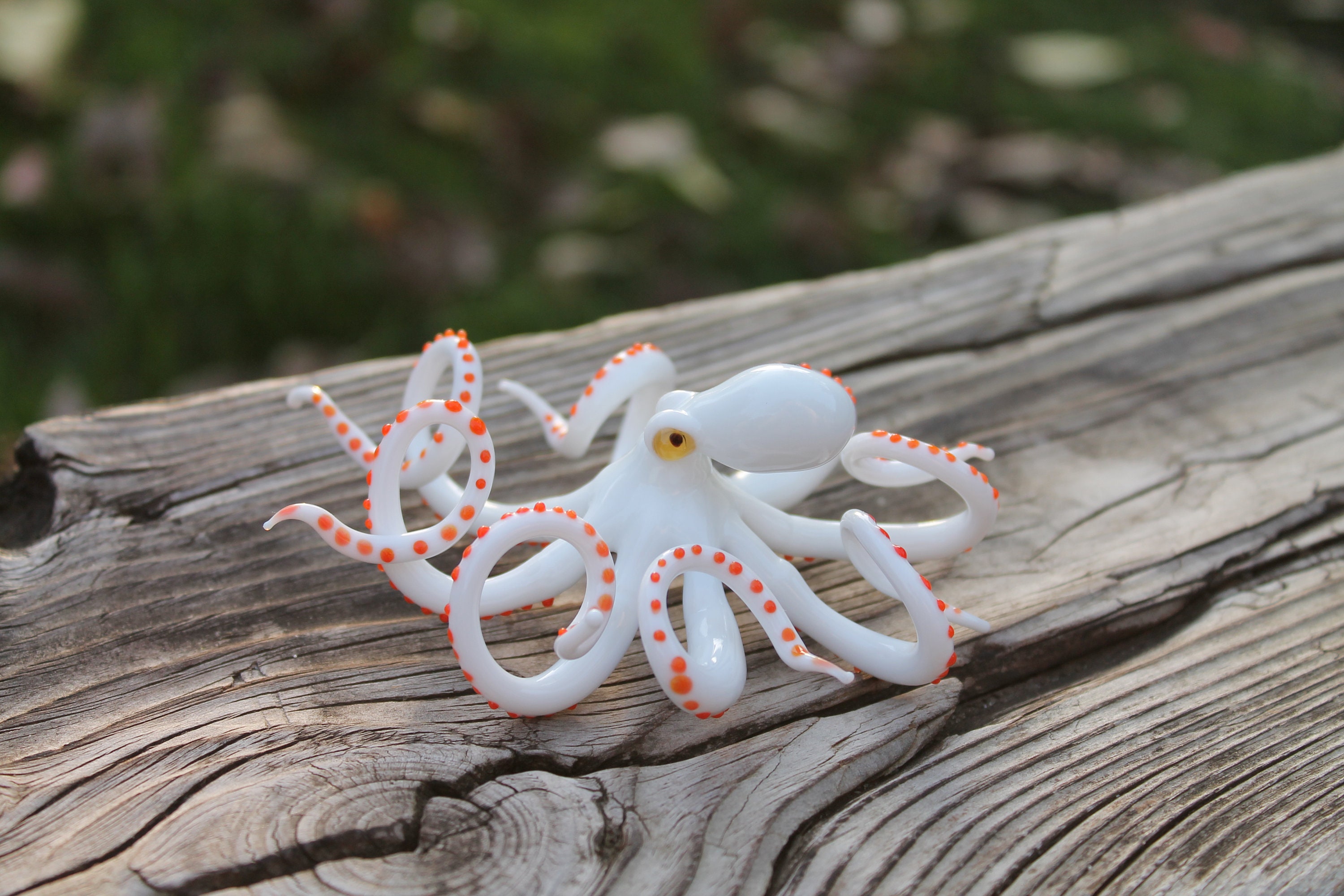 Blown Glass Octopus Glass Figurine Octopus Glass Ocean Octopus - Etsy