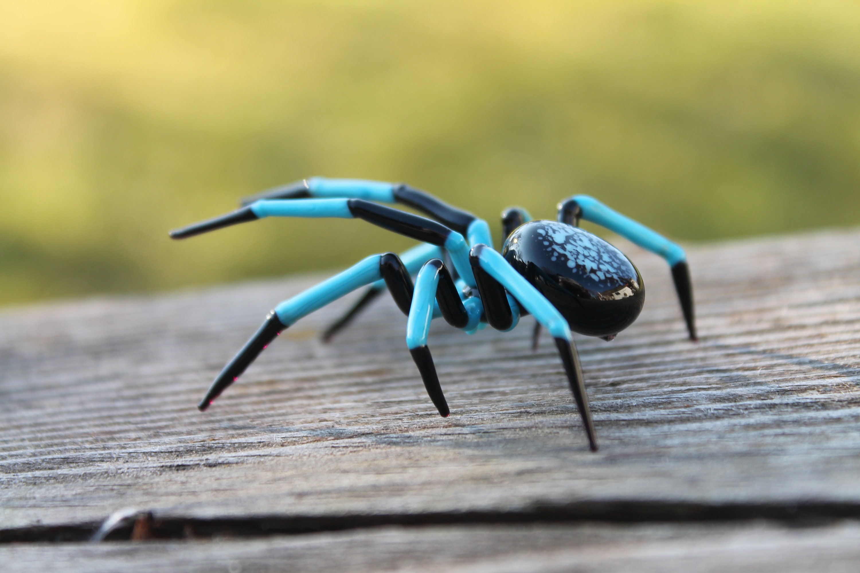 Art Glass Spider Figurine Blown Glass Spider Spider - Etsy
