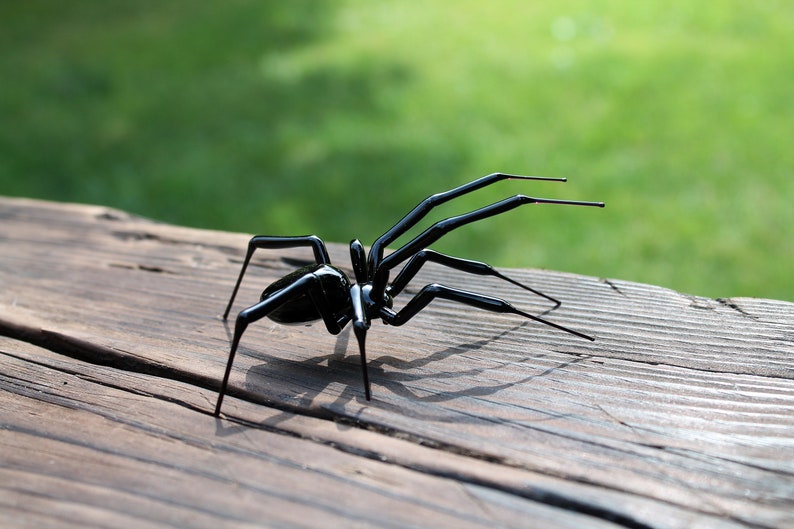GLASS SPIDER Lampwork Handcrafted Glass Animal, Art Glass Spider ...