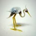 Glass Heron Bird Glass Sculpture, Animals Glass, Art Glass, Blown Glass ...