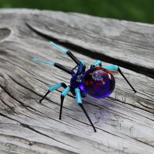 Art Glass Spider Sculpture Glass Figurine Art Insect Blown Glass Spider ...