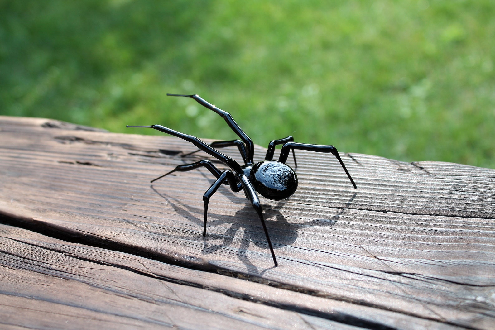 GLASS SPIDER Lampwork Handcrafted Glass Animal Art Glass | Etsy
