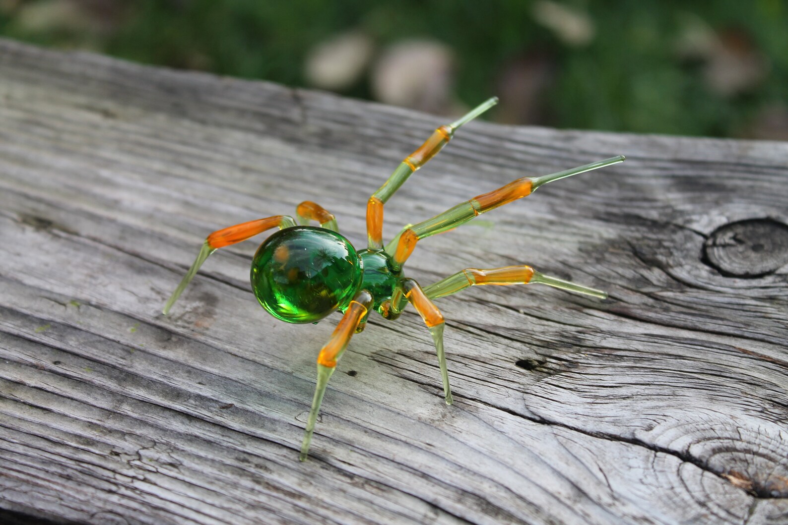 GLASS SPIDER Lampwork Handcrafted Glass Animal, Art Glass Spider ...