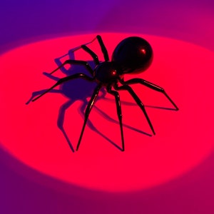Spider Glass Art Glass Spider Figurine Glass Figurine Insects - Etsy