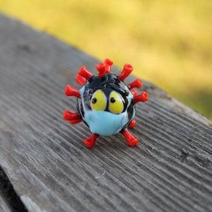 Glass Stuffed Virus Sculpture Glass Figurine Virus Microbe Virus Virus ...