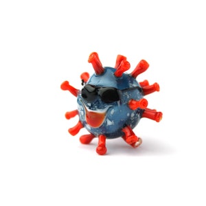 Glass Virus Sculpture - Glass Figurine Virus - Microbe Virus - Virus ...