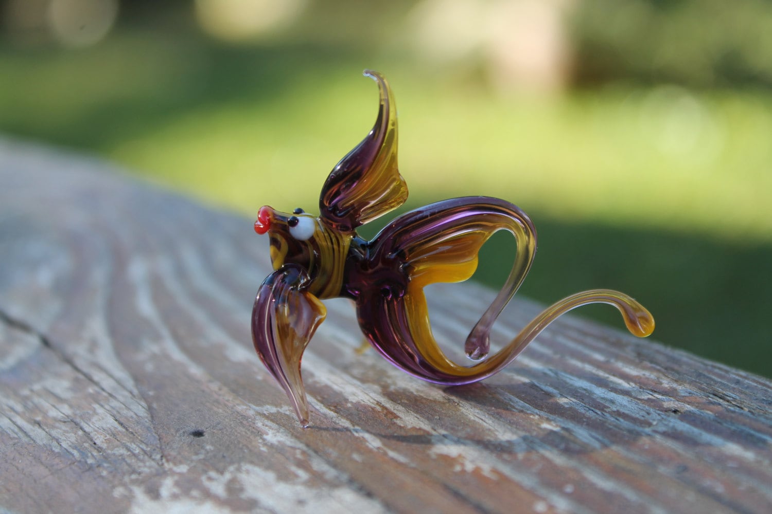 Glass Fish Figurine Fish Sculpture Fish Figure Glass Figurine | Etsy