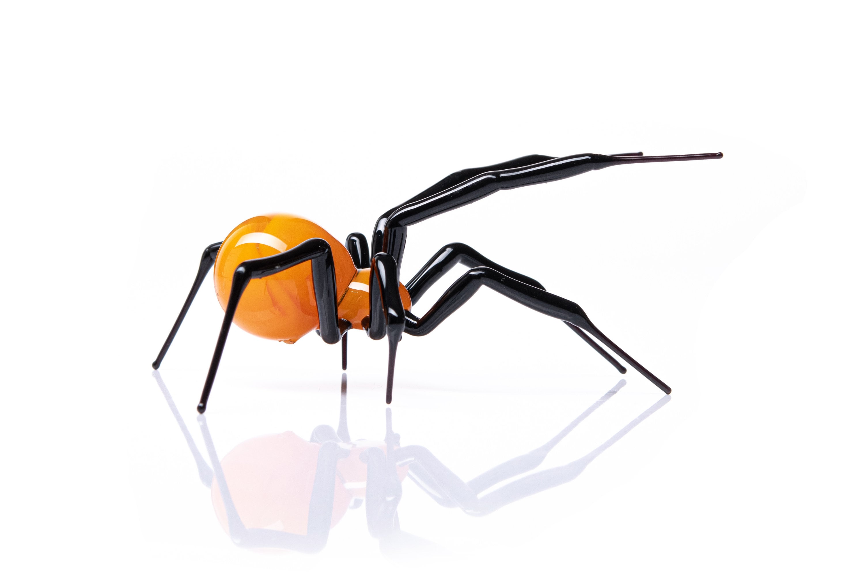 GLASS SPIDER Lampwork Handcrafted Glass Animal, Art Glass Spider ...