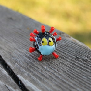 Glass Stuffed Virus Sculpture Glass Figurine Virus Microbe Virus Virus ...