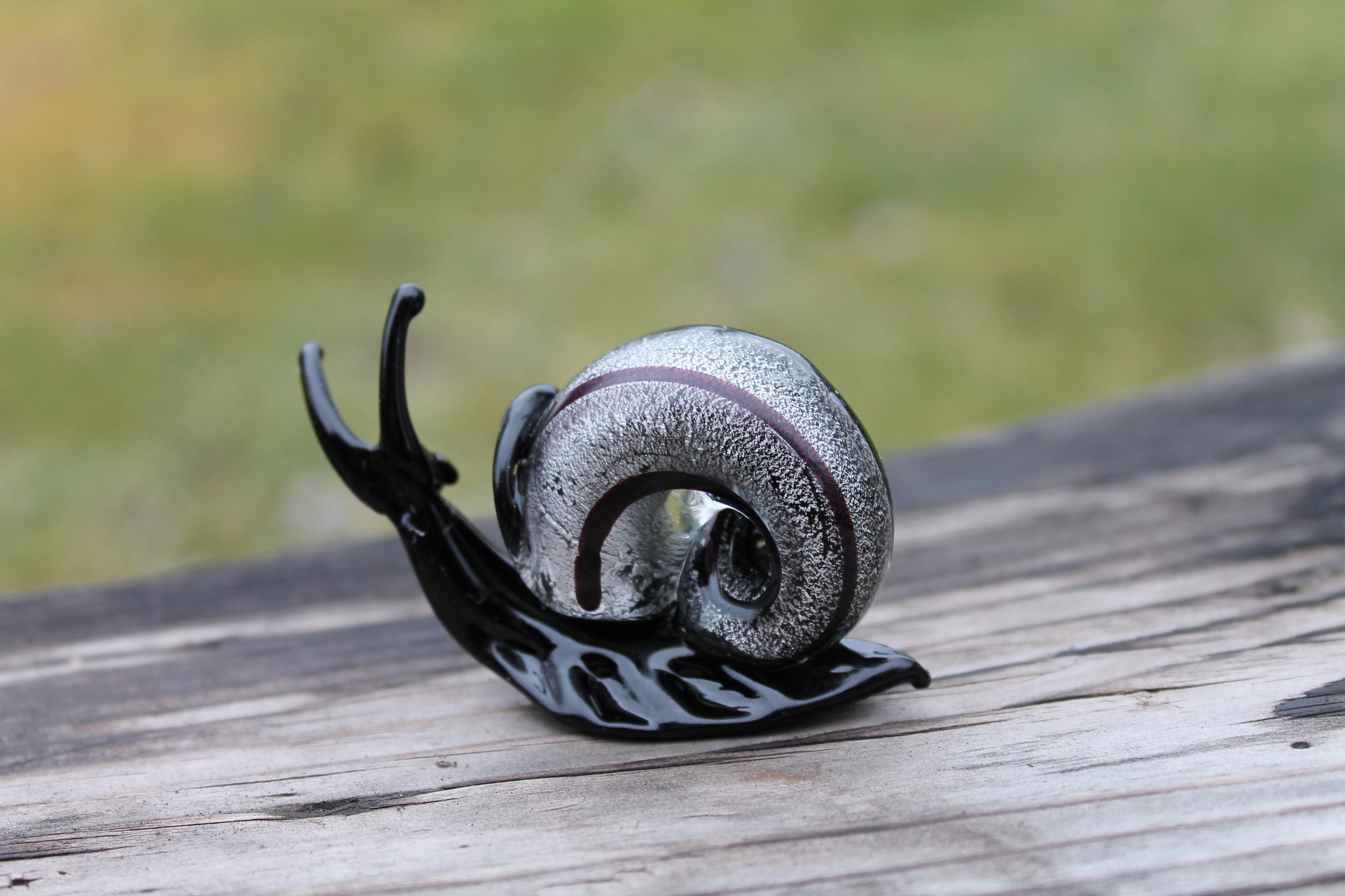 Glass Snails Hand Sculpted Snail Glass Sculpture Glass Snail - Etsy