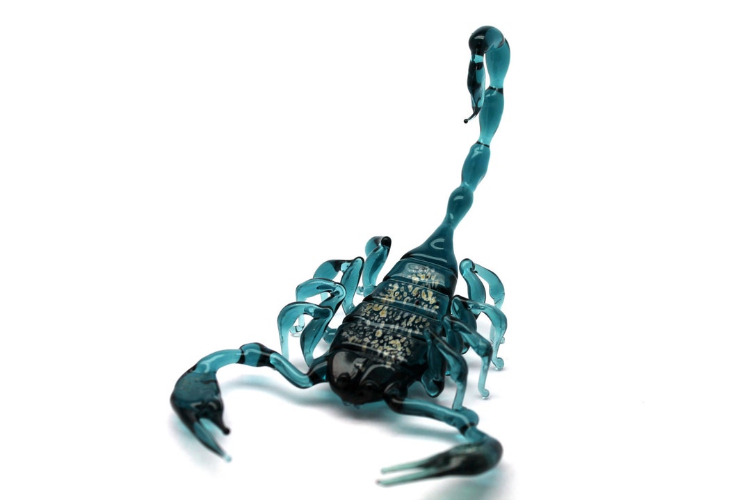 Glass Scorpion Figurine Glass Scorpio Scorpion Glass Miniature, Emperor ...