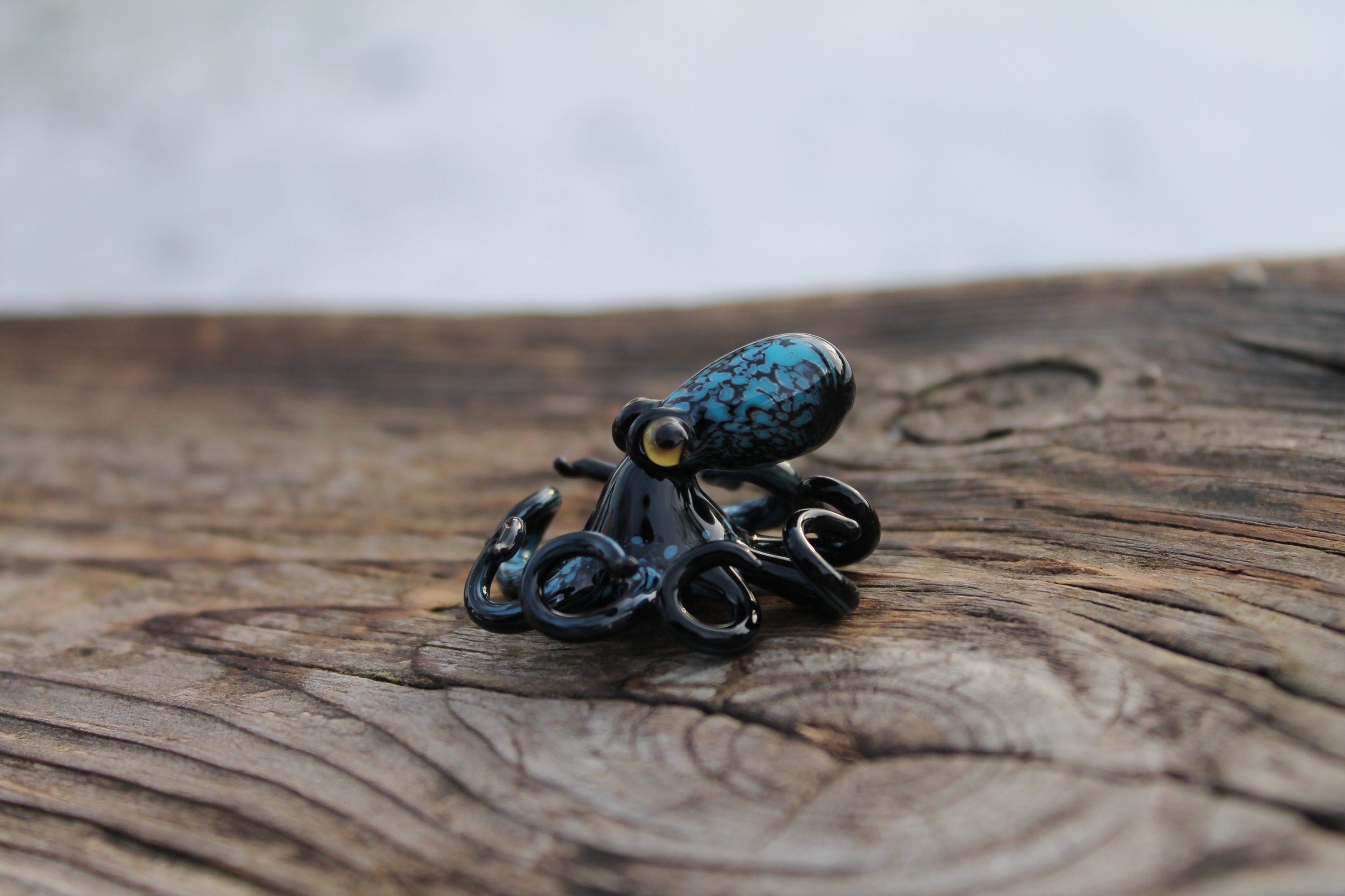 Small Octopus Glass Figurine Octopus - Etsy