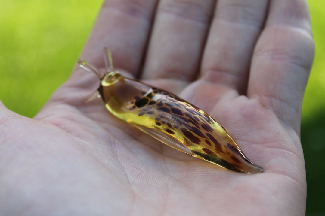 Spotted Slug Glass Sculpture GLASS SLUG Lampwork Glass Animals ...